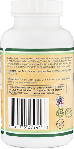 Mushroom capsules for natural energy