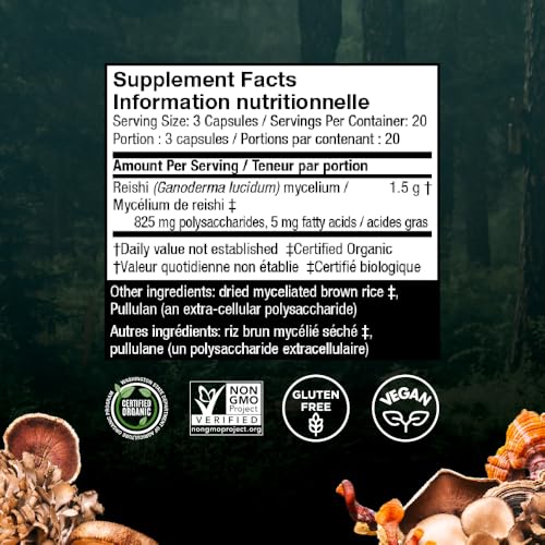 Mushroom capsules for overall wellness