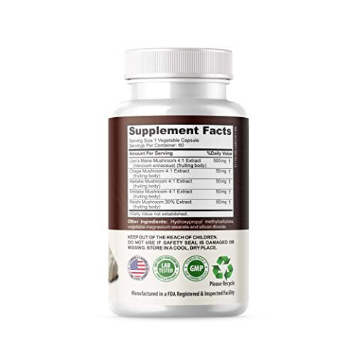 mushroom capsules for stress relief