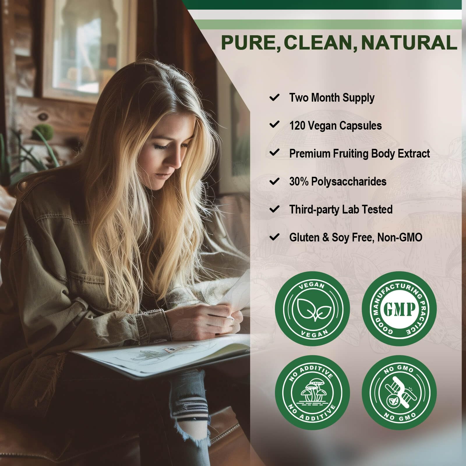 mushroom capsules for vegan lifestyle