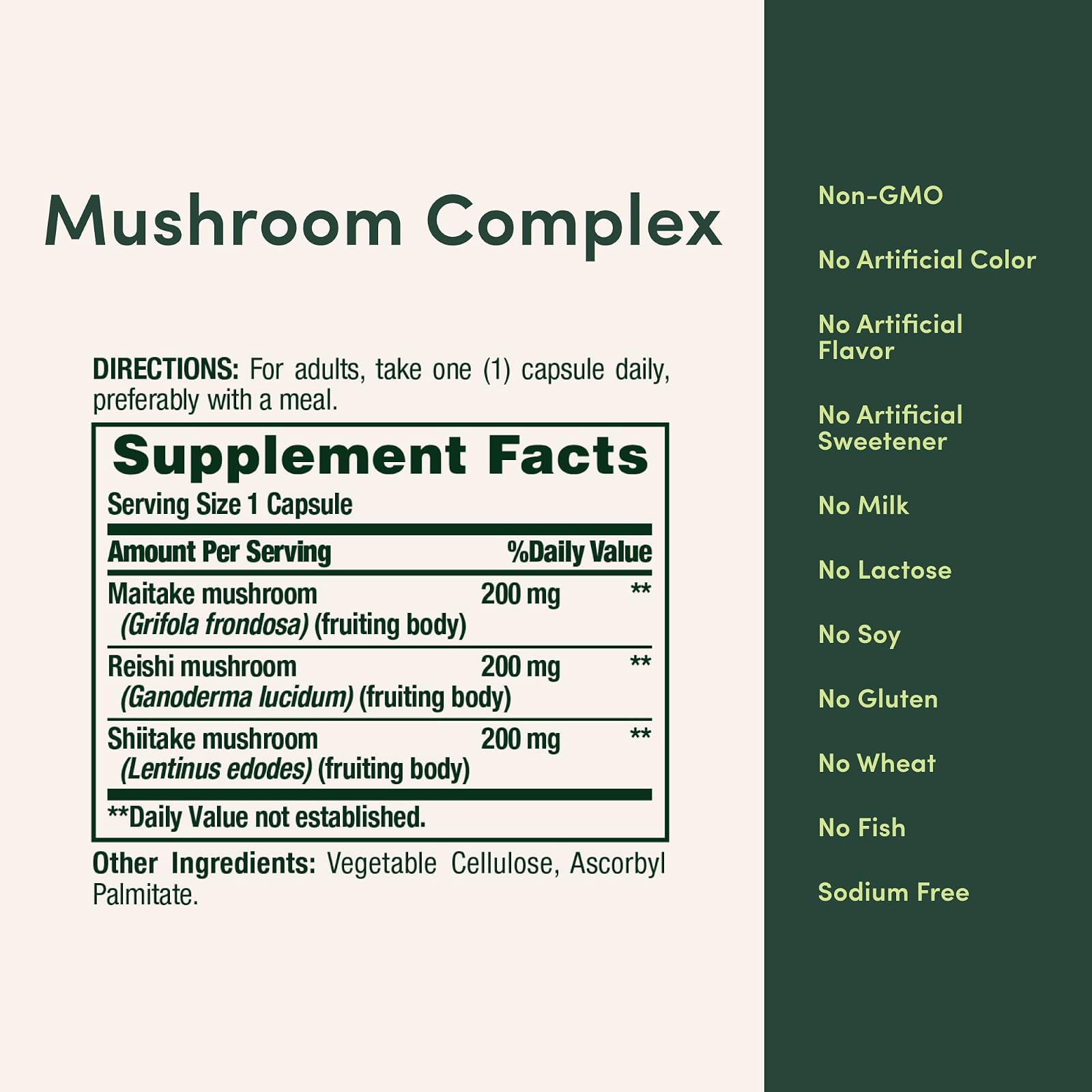 mushroom capsules for wellness