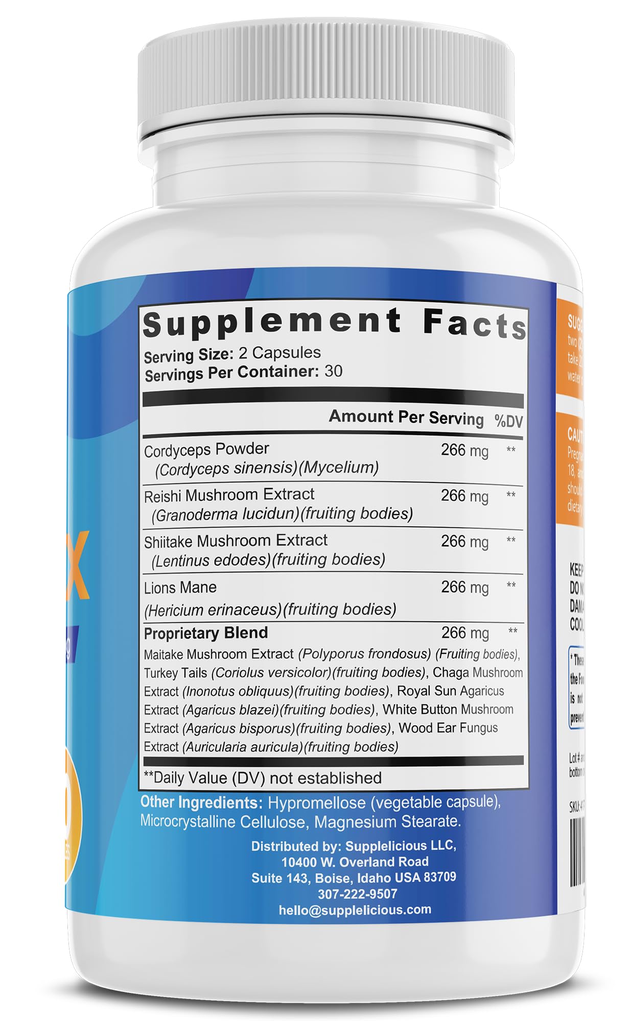 Mushroom capsules made in Canada