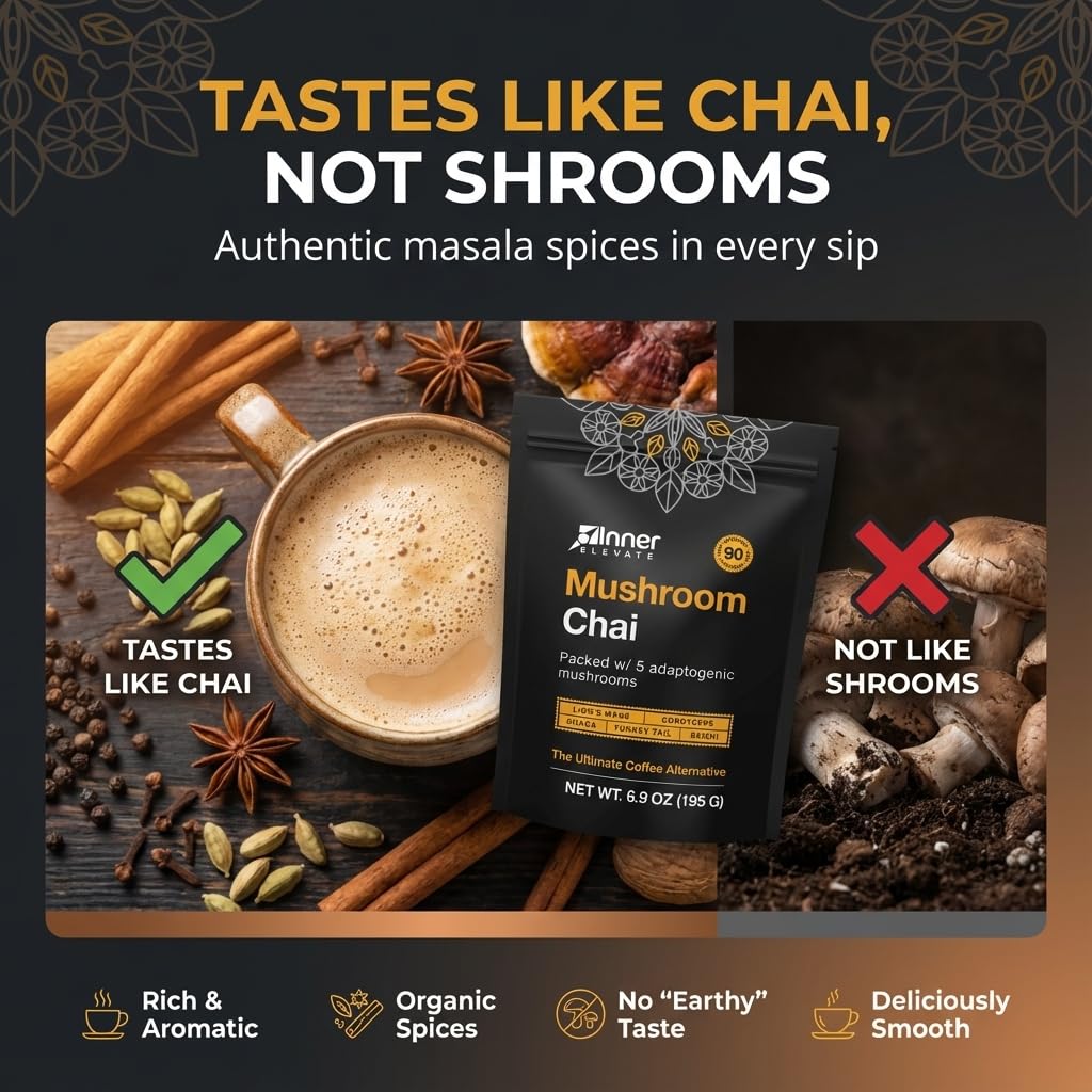 mushroom chai for wellness routine
