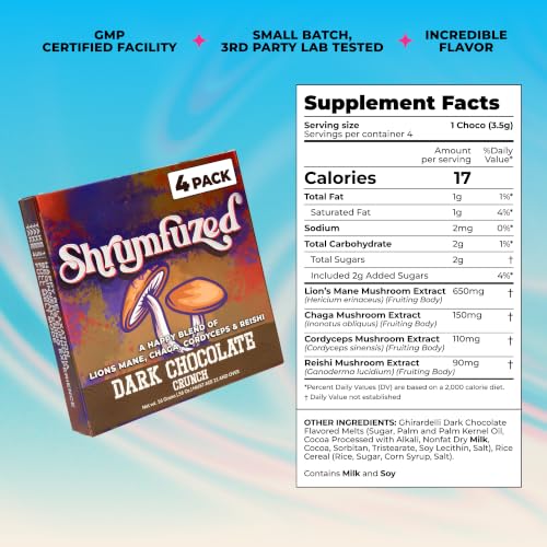 mushroom chocolate for cognitive support