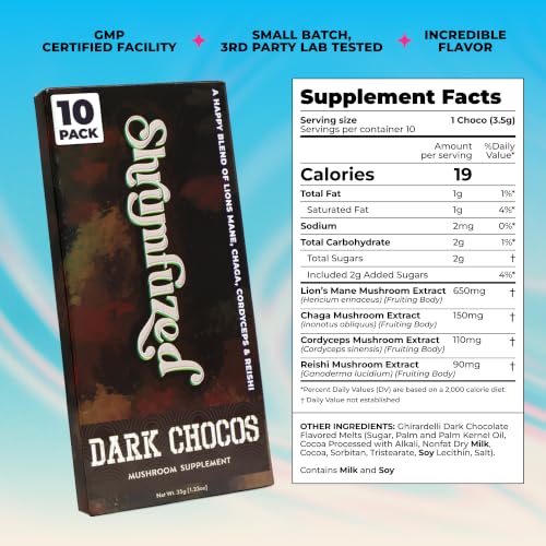 Mushroom chocolate for wellness