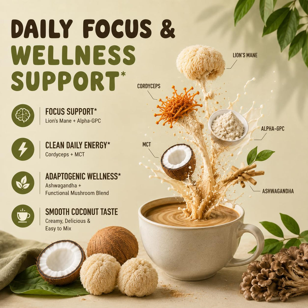 mushroom coffee alternative creamer