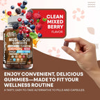Mushroom coffee alternative with gummies