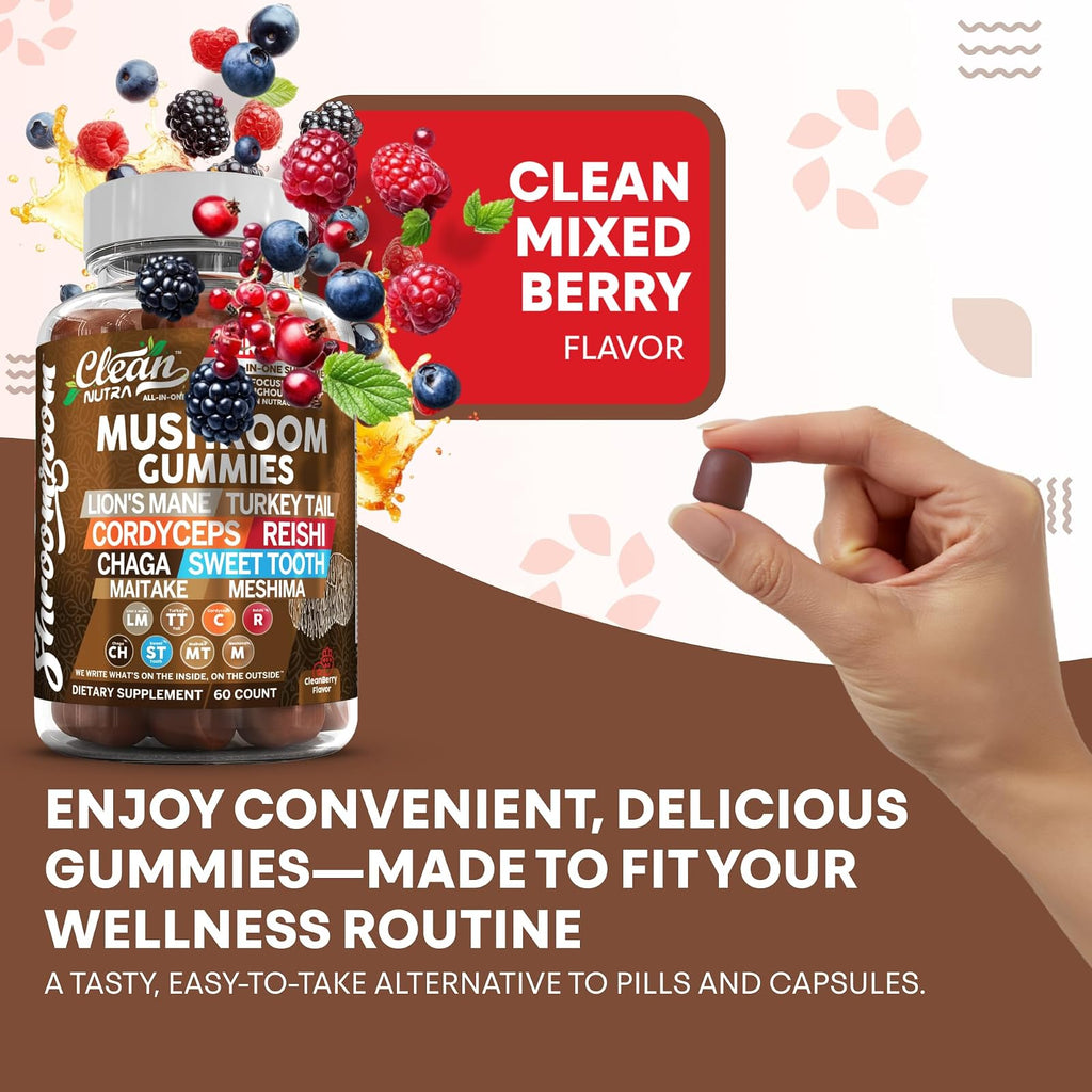 mushroom coffee alternative with gummies