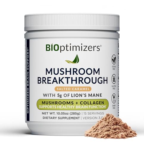 mushroom coffee alternative with salted caramel