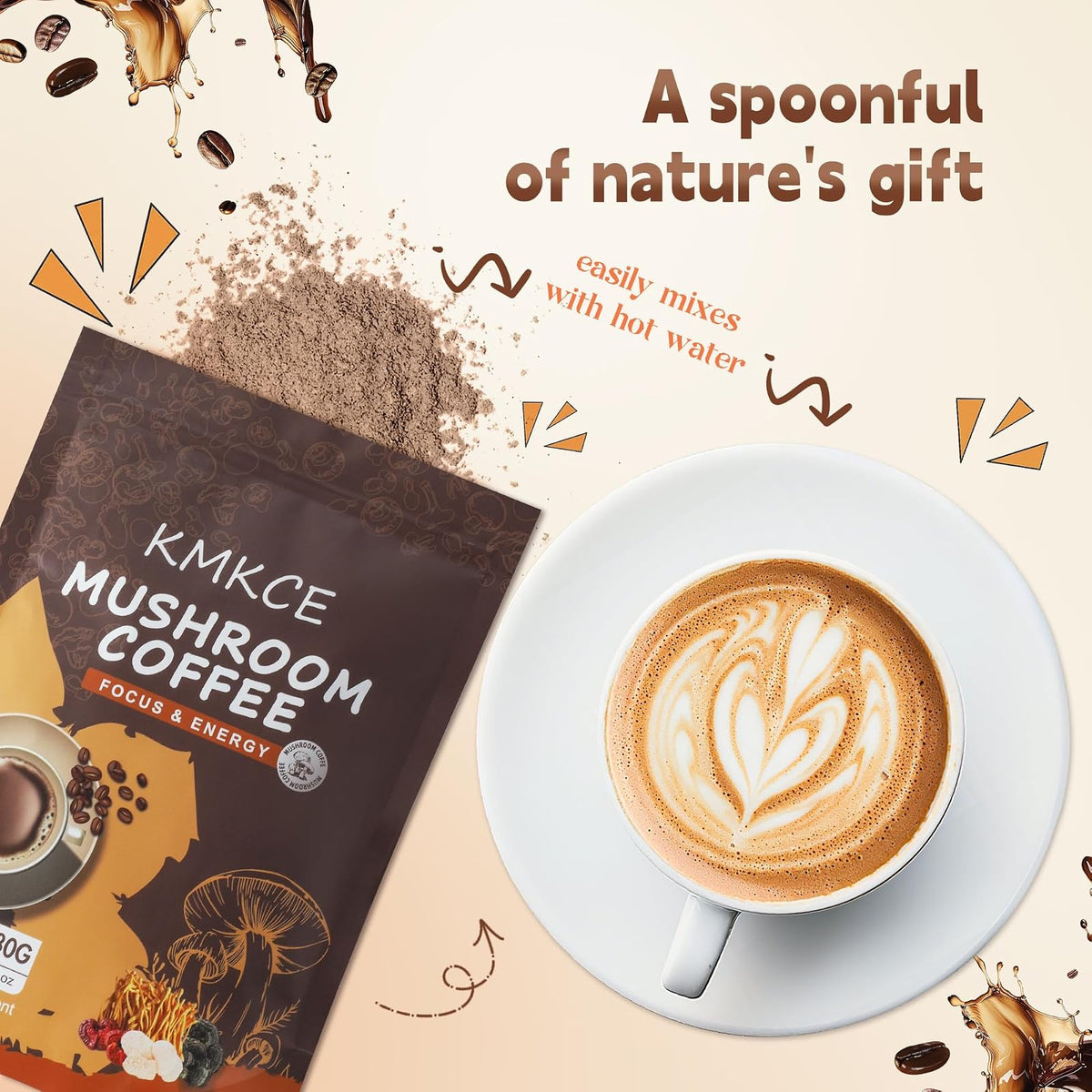 Mushroom coffee blend for cognitive support