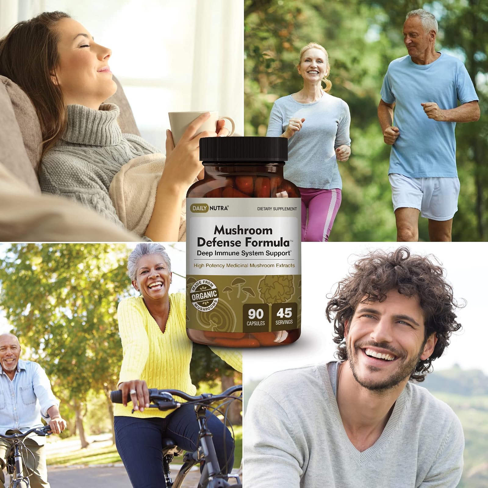 Mushroom coffee blend with adaptogens