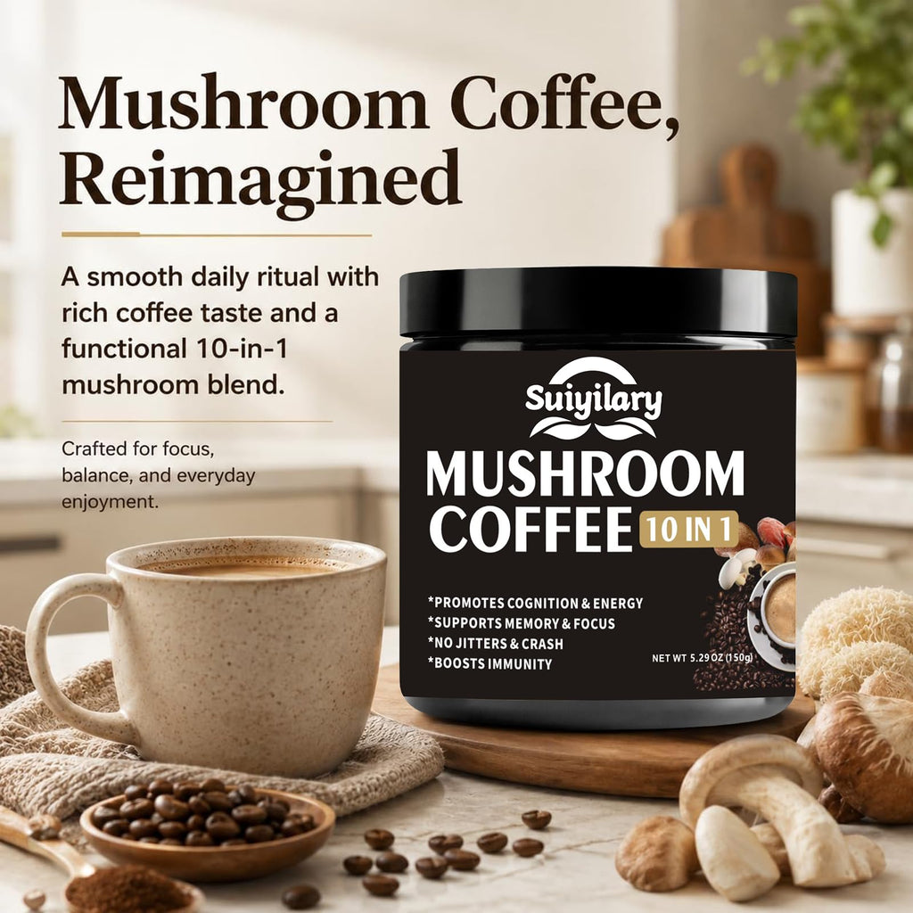 mushroom coffee blend with adaptogens