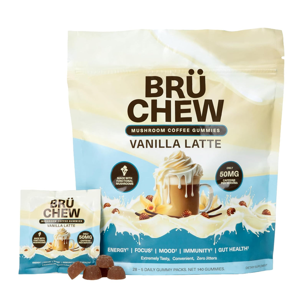 Mushroom coffee chews for energy
