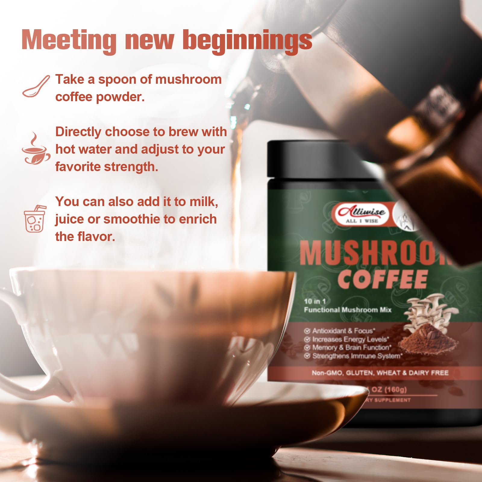 mushroom coffee for busy lifestyles