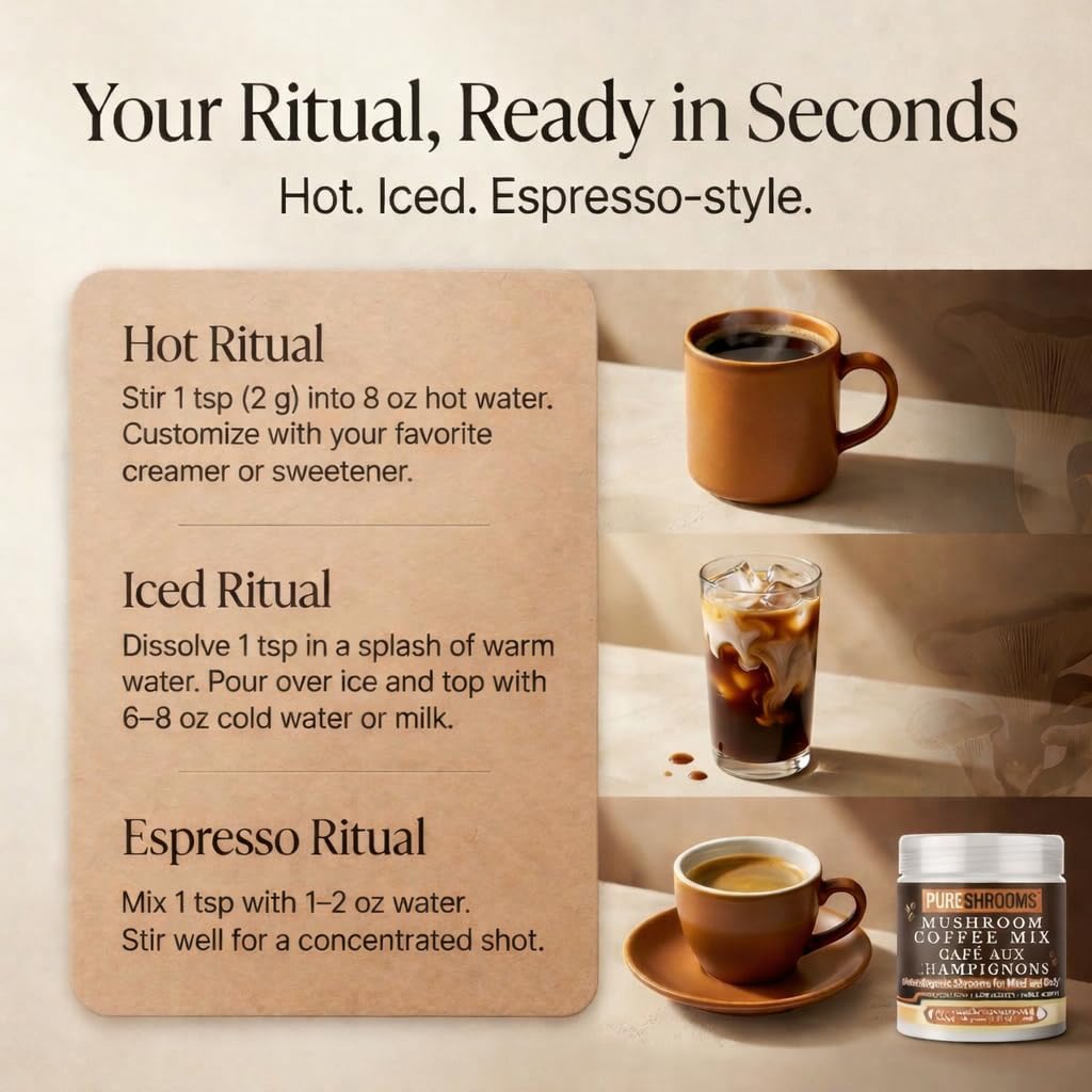 mushroom coffee for busy lifestyles