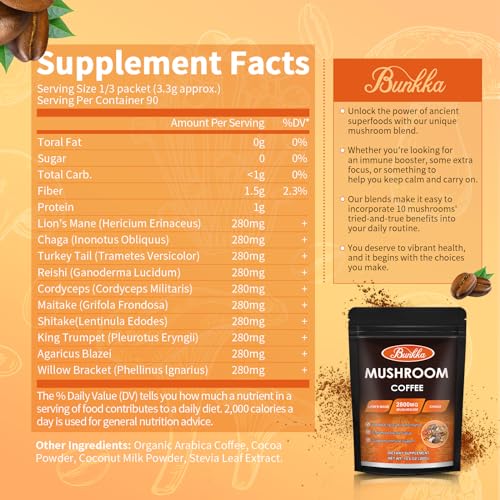 mushroom coffee for cognitive support