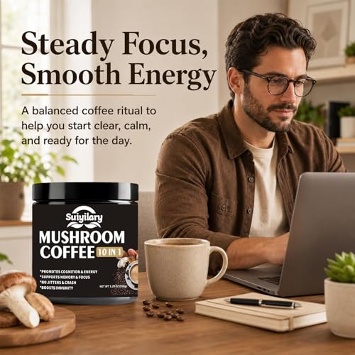 Mushroom coffee for daily wellness