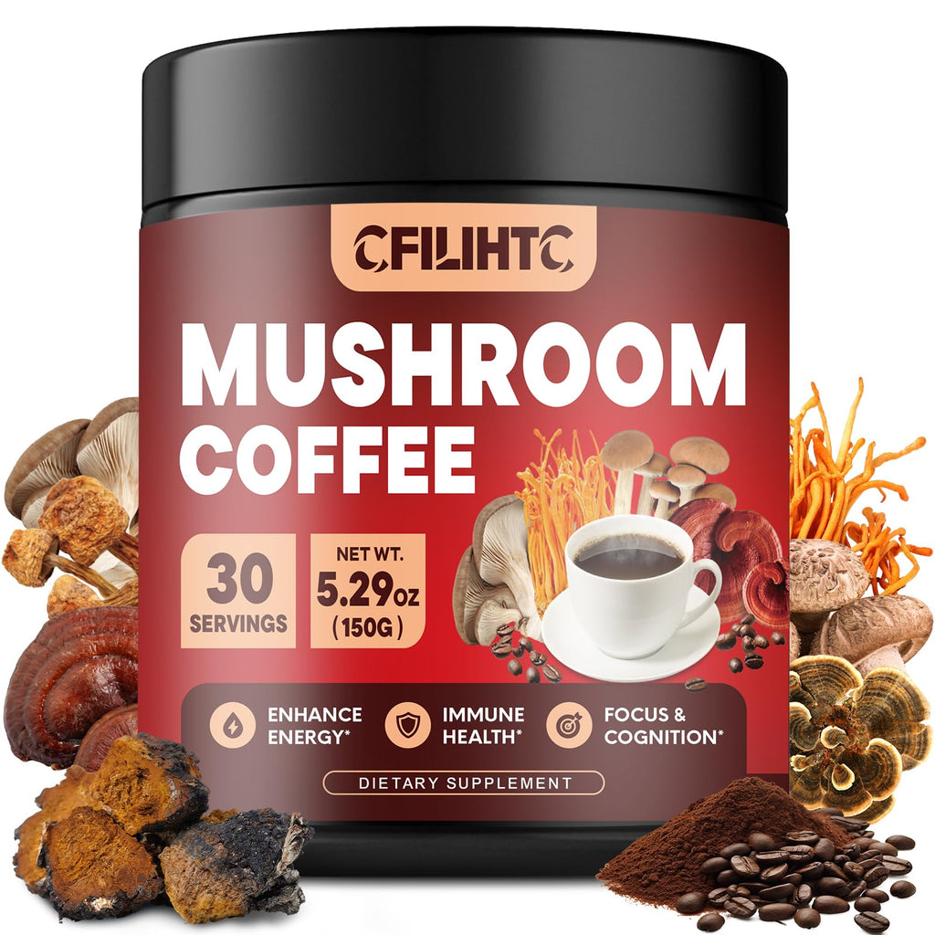 Mushroom coffee for energy boost