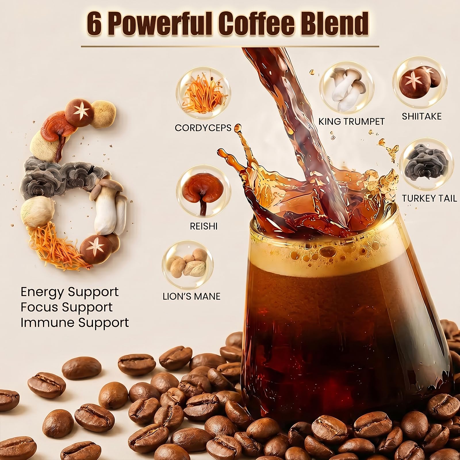 mushroom coffee for energy boost