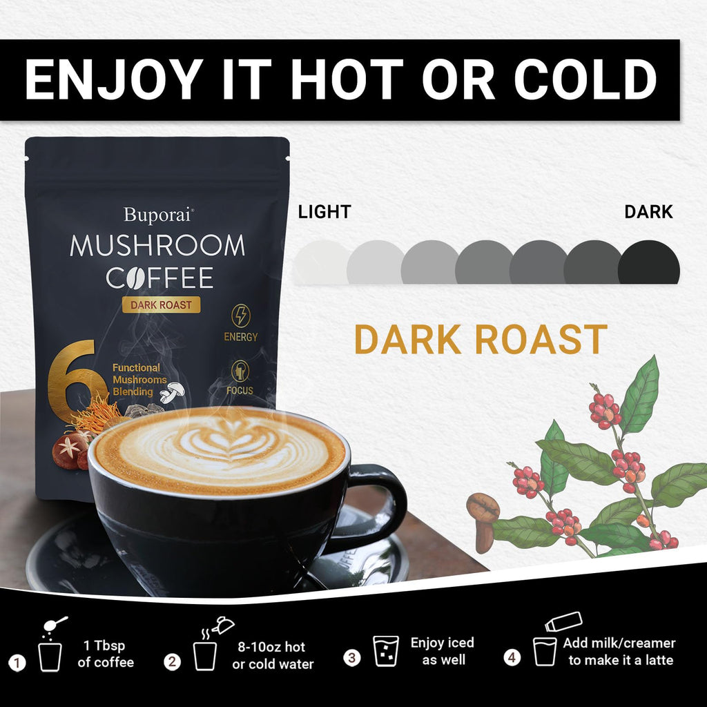 mushroom coffee for energy boost