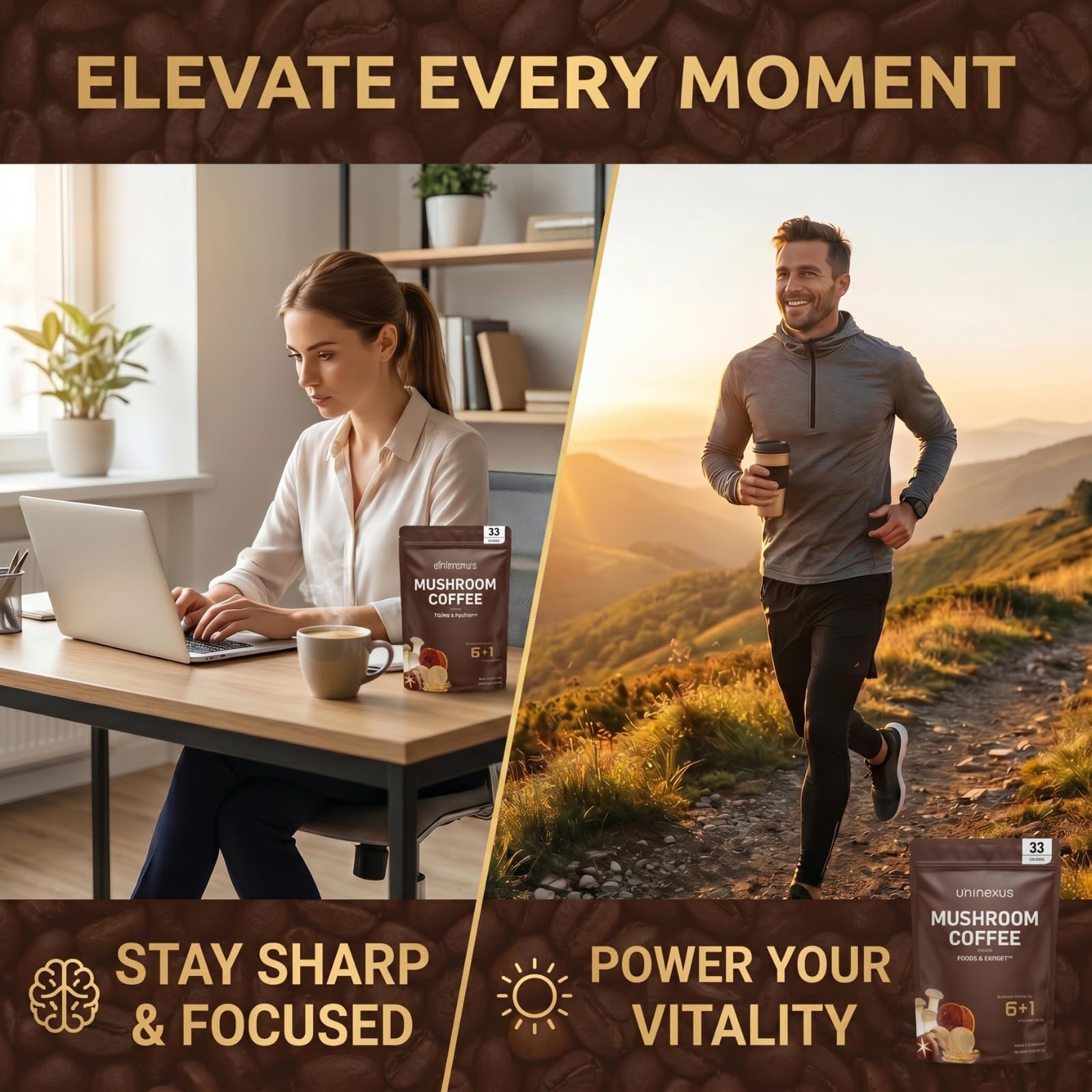 mushroom coffee for energy boost