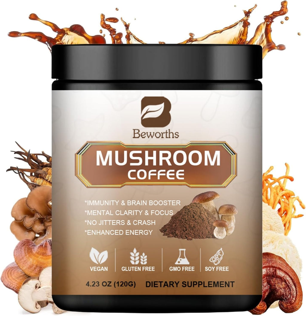 Mushroom coffee for energy boost