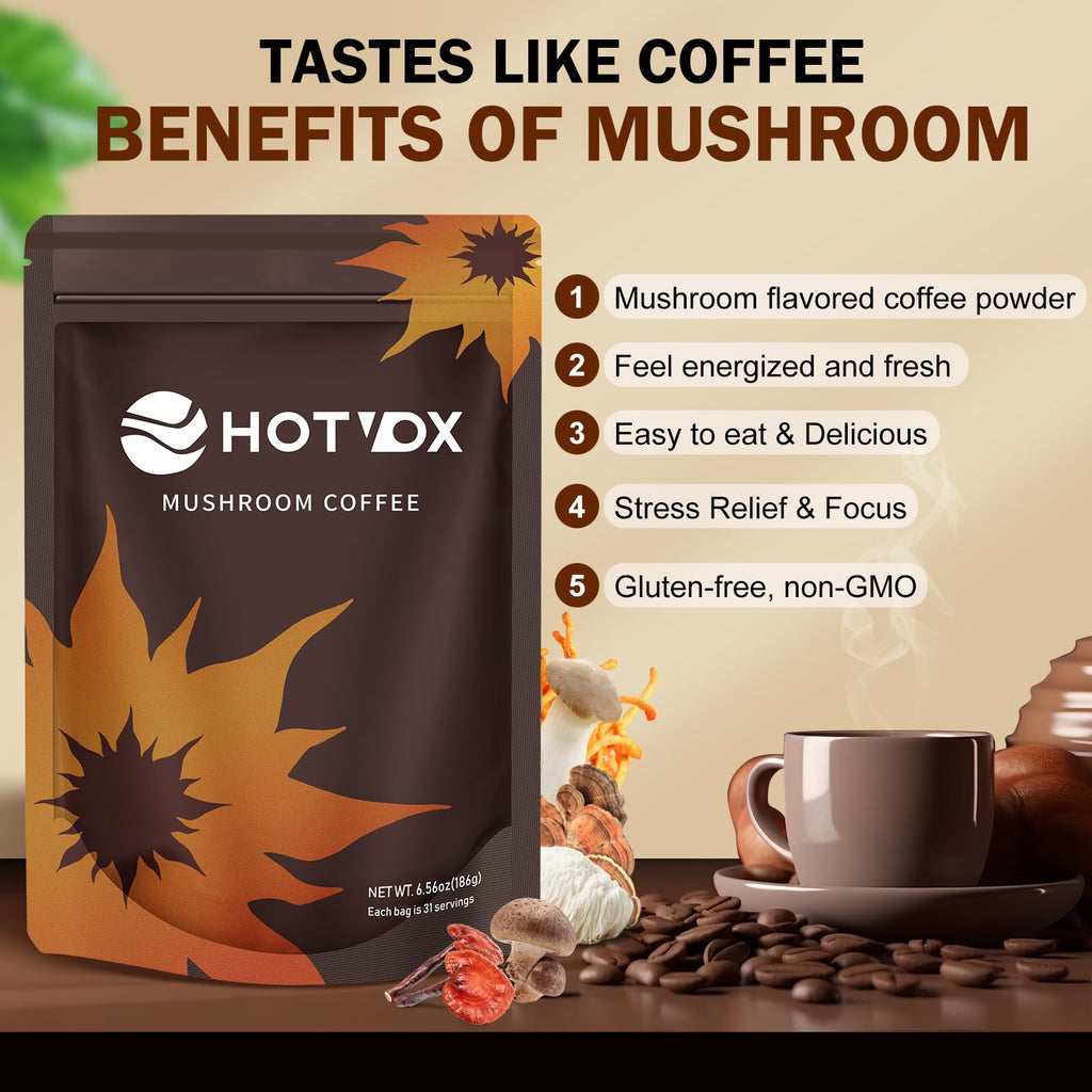 mushroom coffee for energy boost