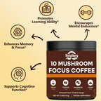 Mushroom coffee for enhanced focus