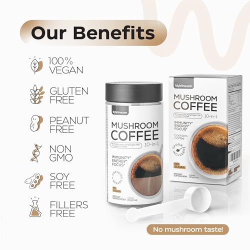 Mushroom coffee for immune support