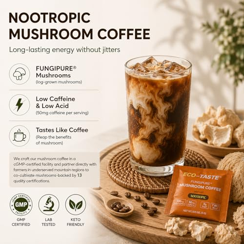 Mushroom coffee for mental clarity