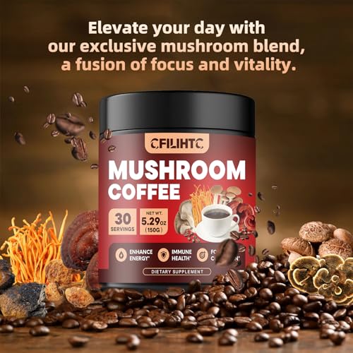 Mushroom coffee for mental performance