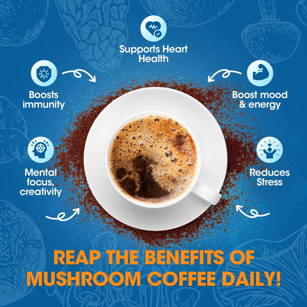 mushroom coffee for stress relief