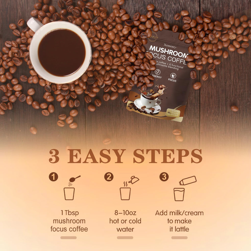 mushroom coffee for stress relief