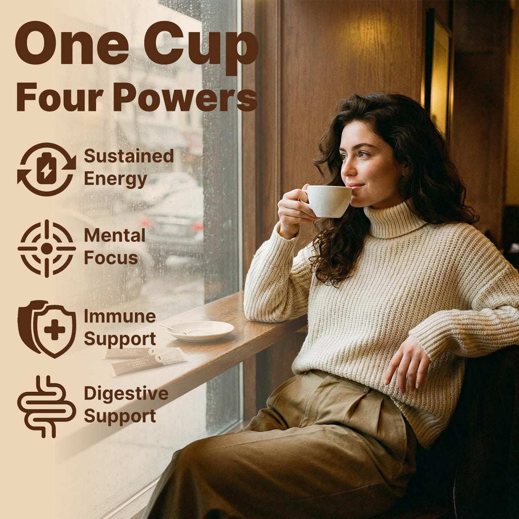 mushroom coffee for wellness support