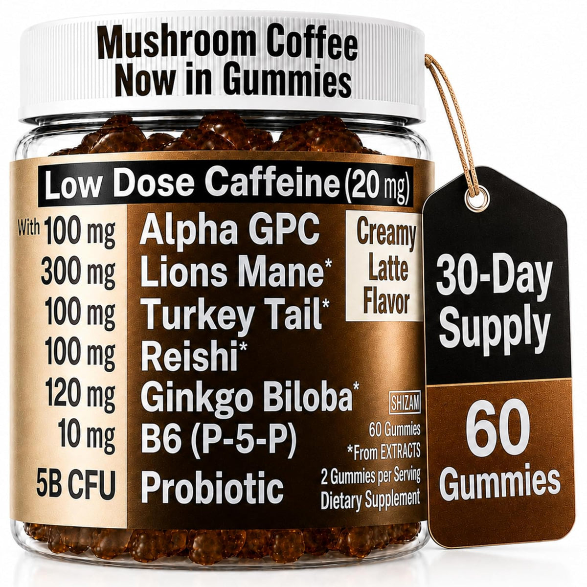 Mushroom Coffee gummies for energy