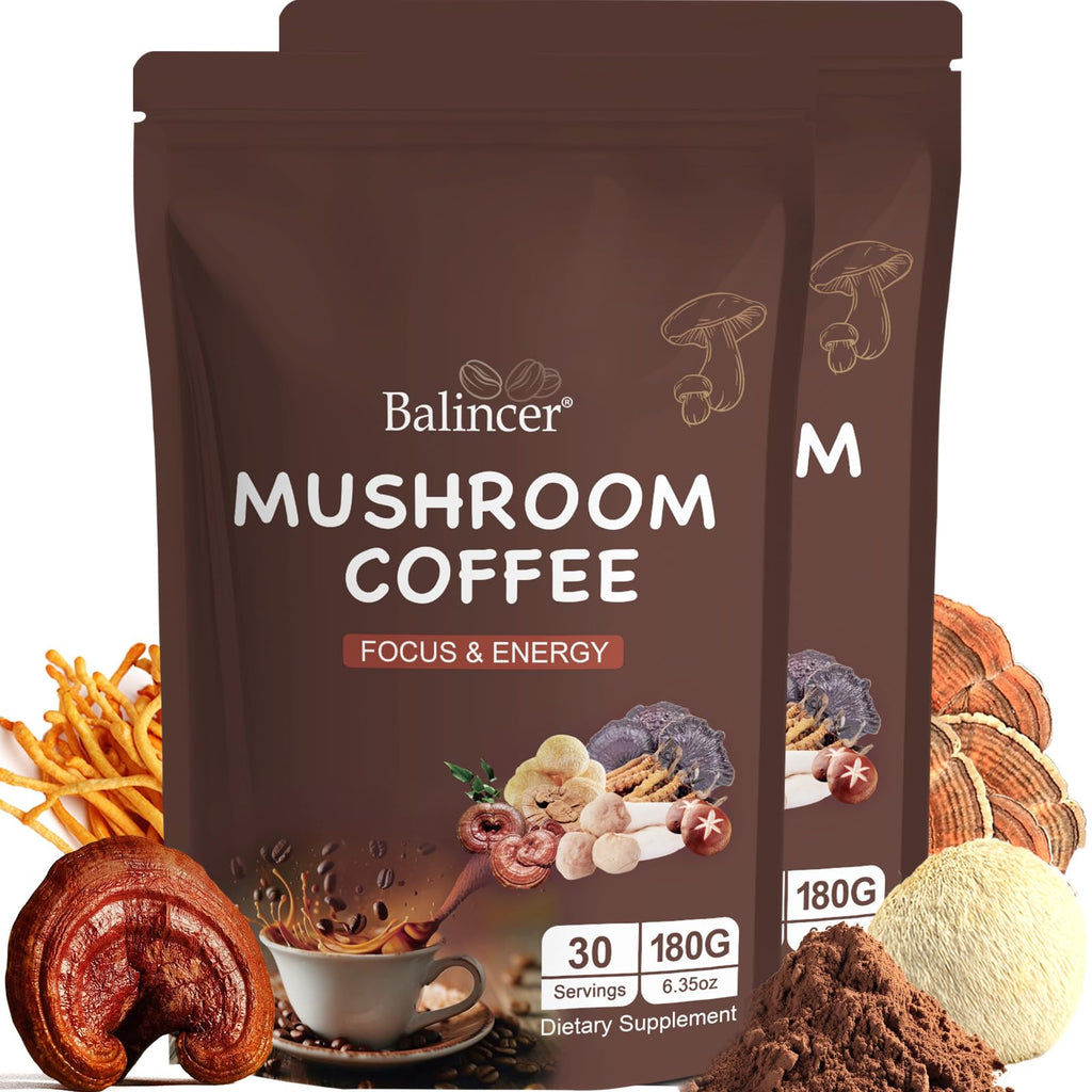 mushroom coffee instant powder benefits