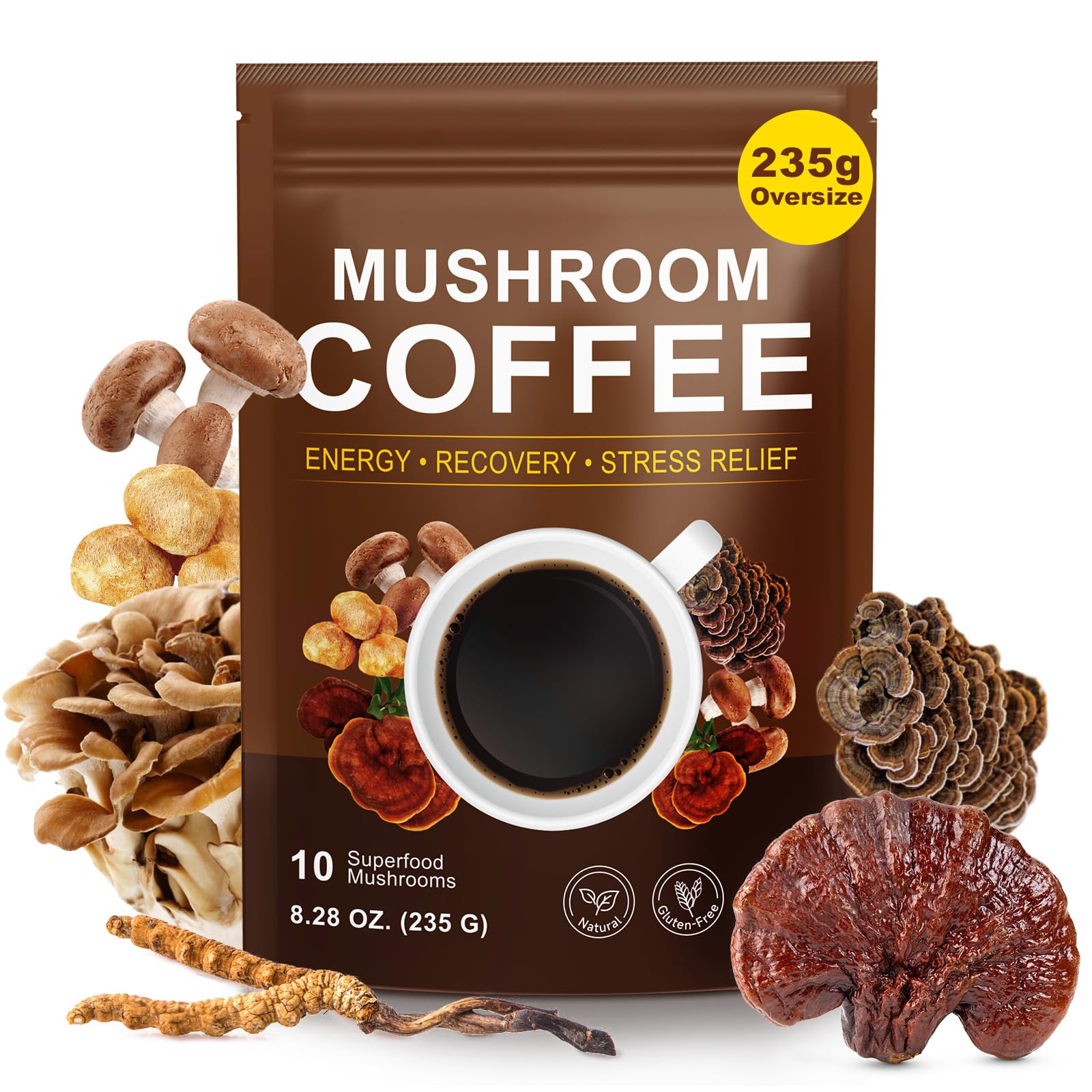 mushroom coffee instant powder blend