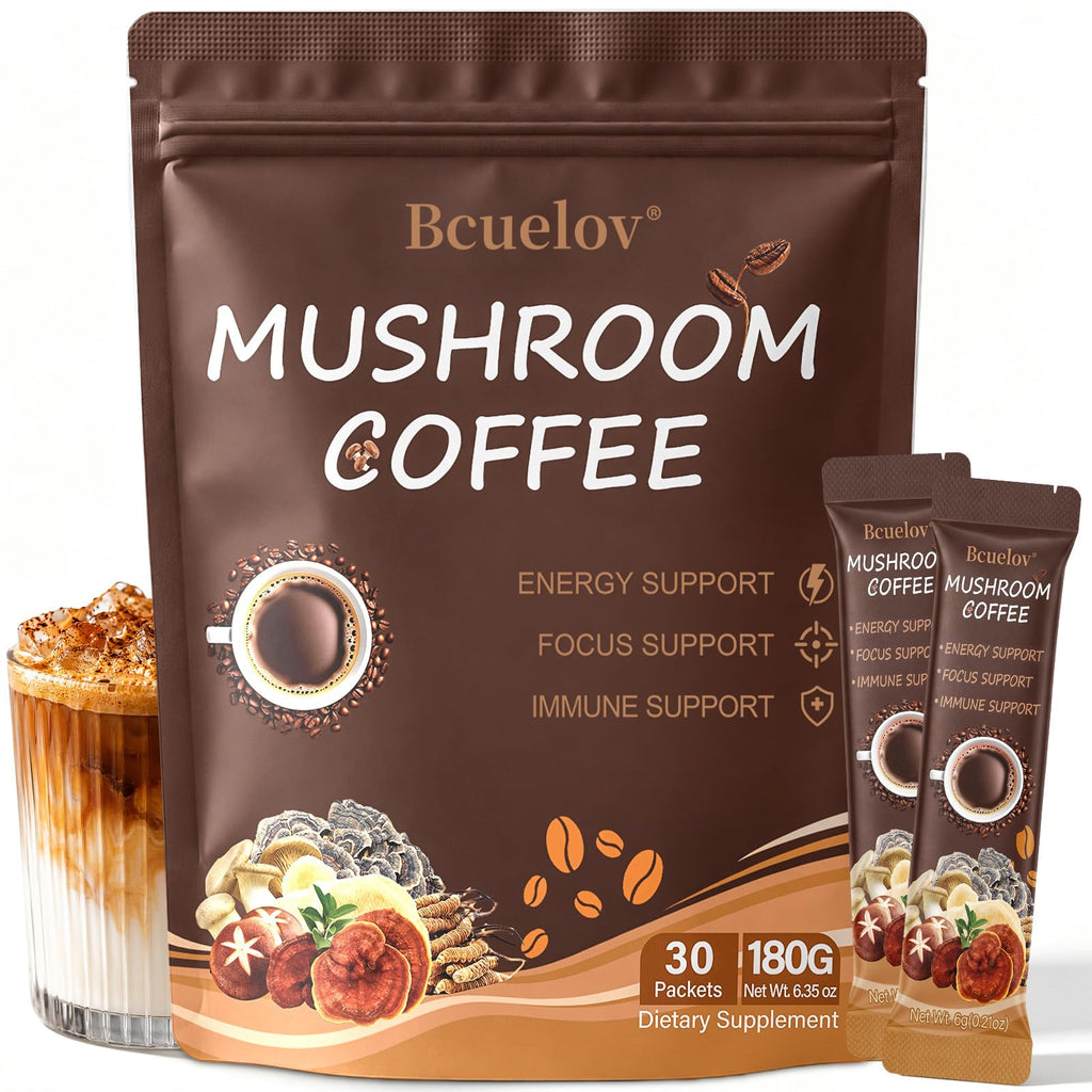 Mushroom coffee medium roast packs