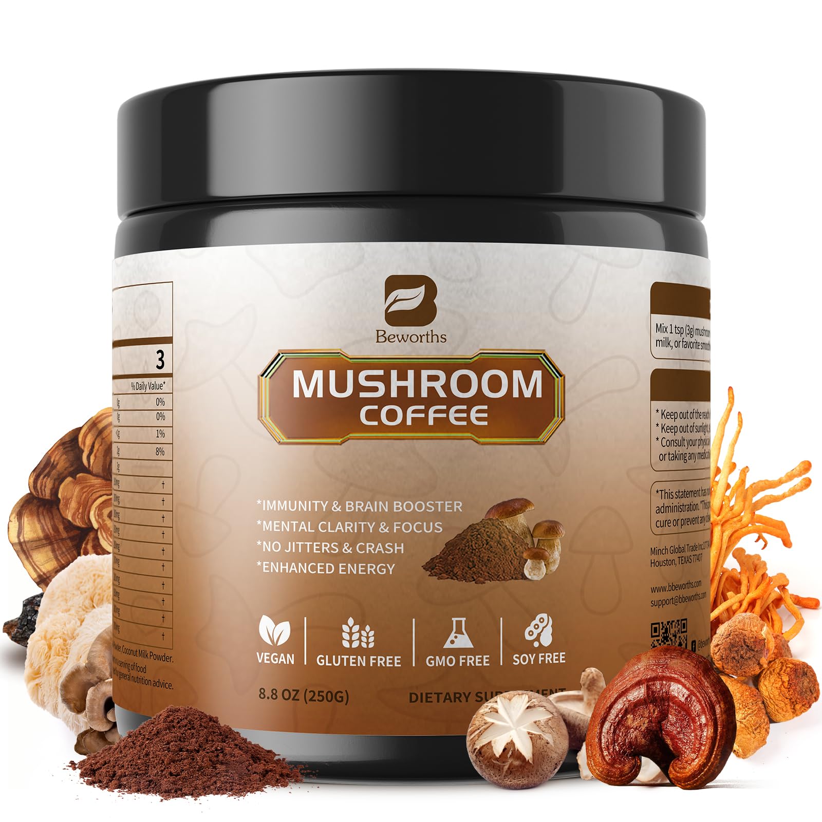 mushroom coffee with adaptogenic benefits