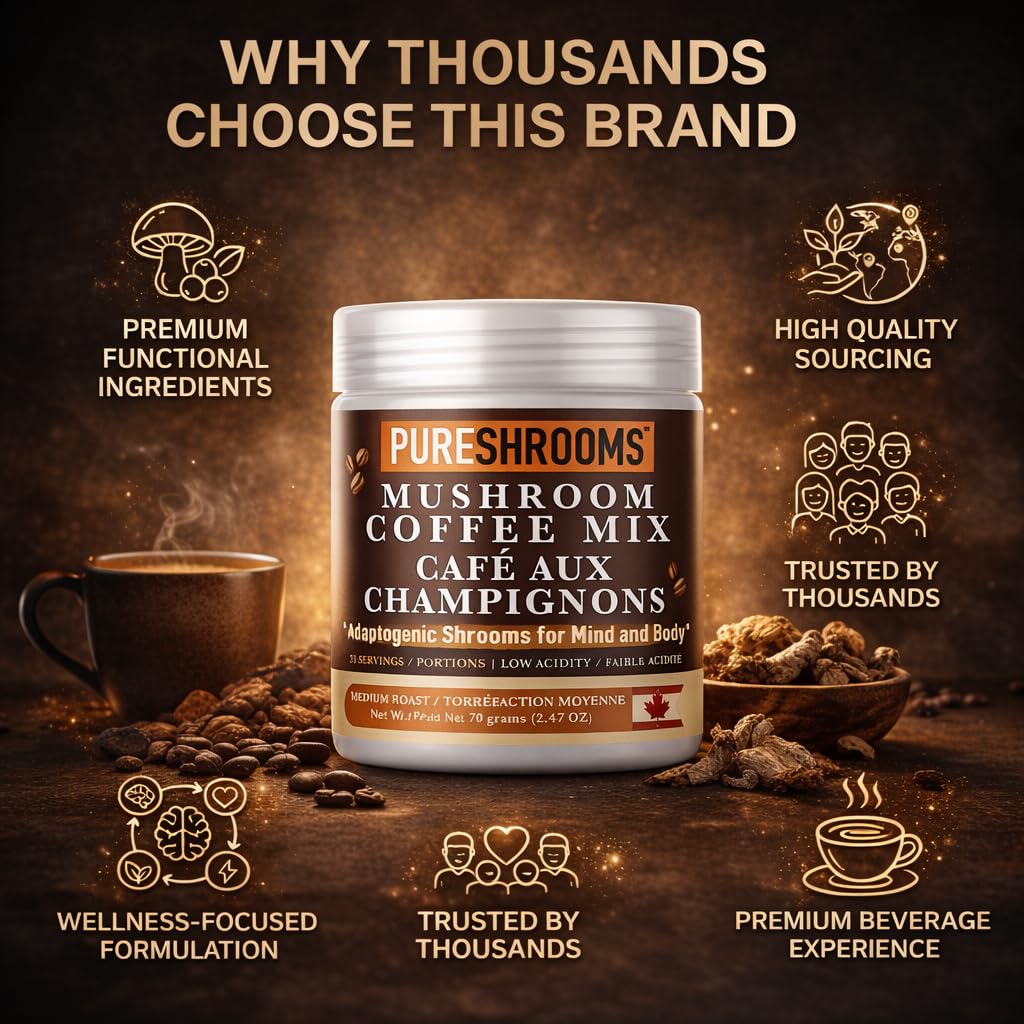mushroom coffee with adaptogenic properties