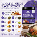Mushroom coffee with natural ingredients