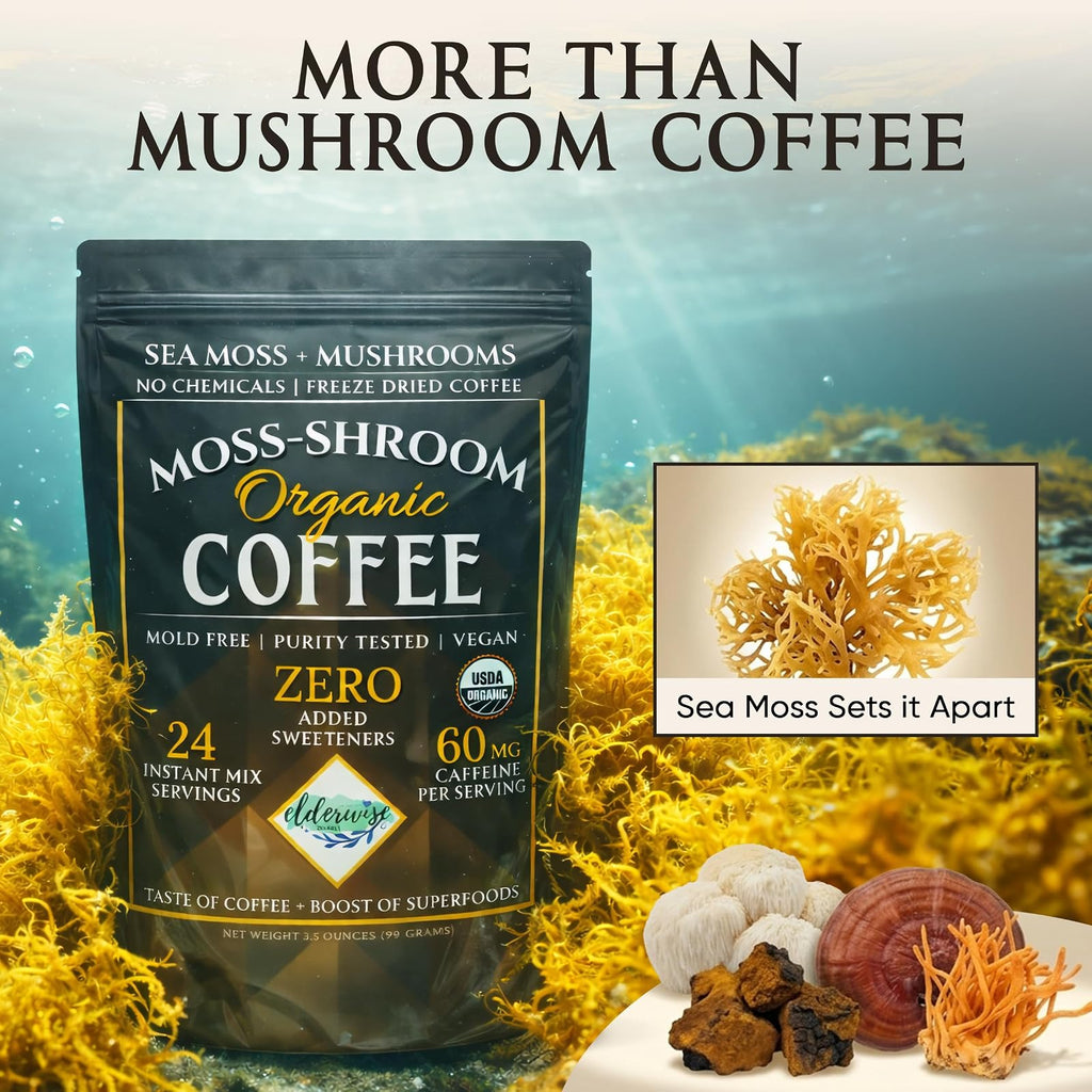 mushroom coffee with sea moss benefits