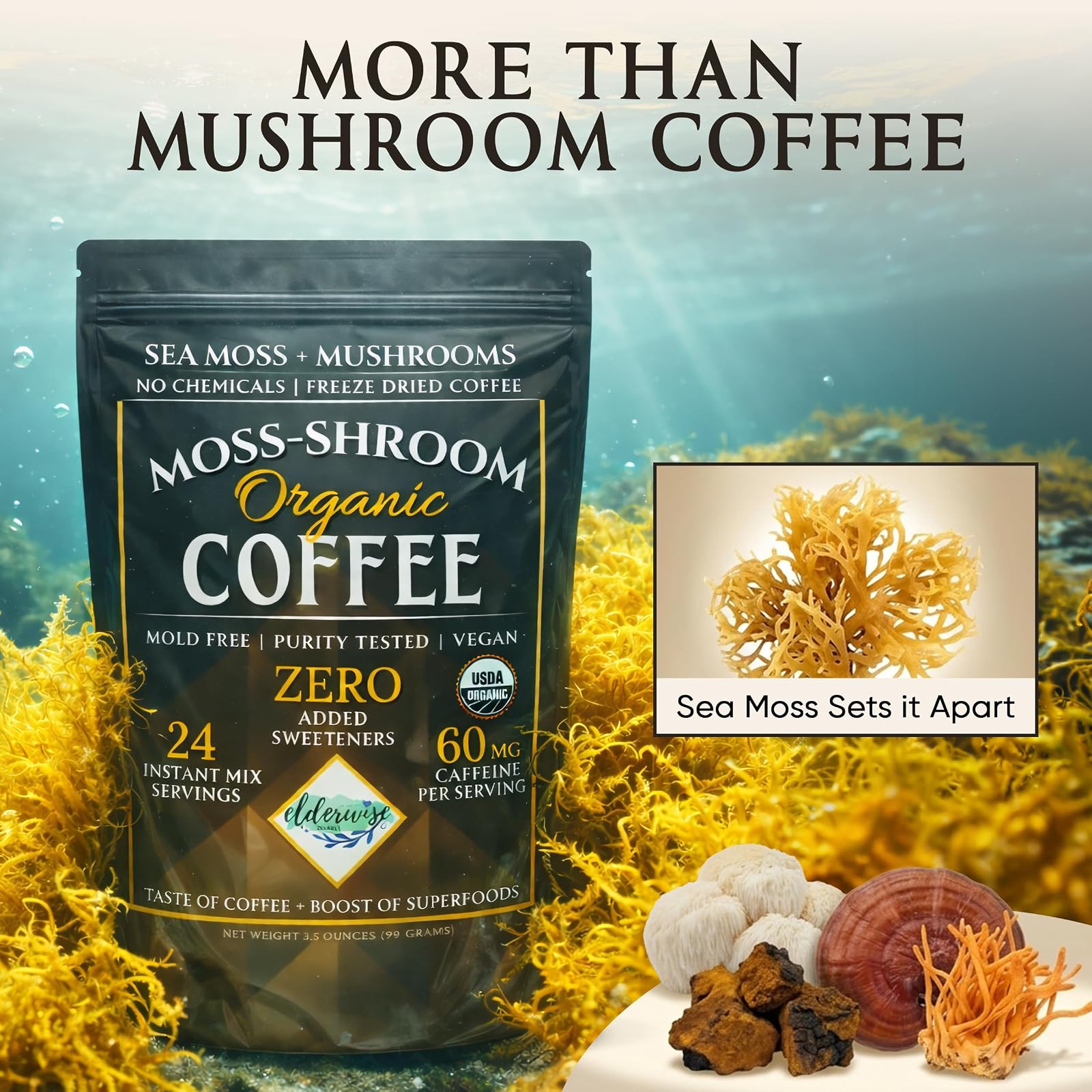 mushroom coffee with sea moss benefits
