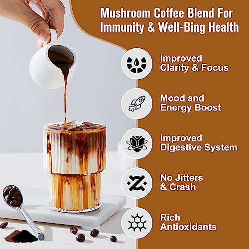 mushroom coffee with superfood ingredients