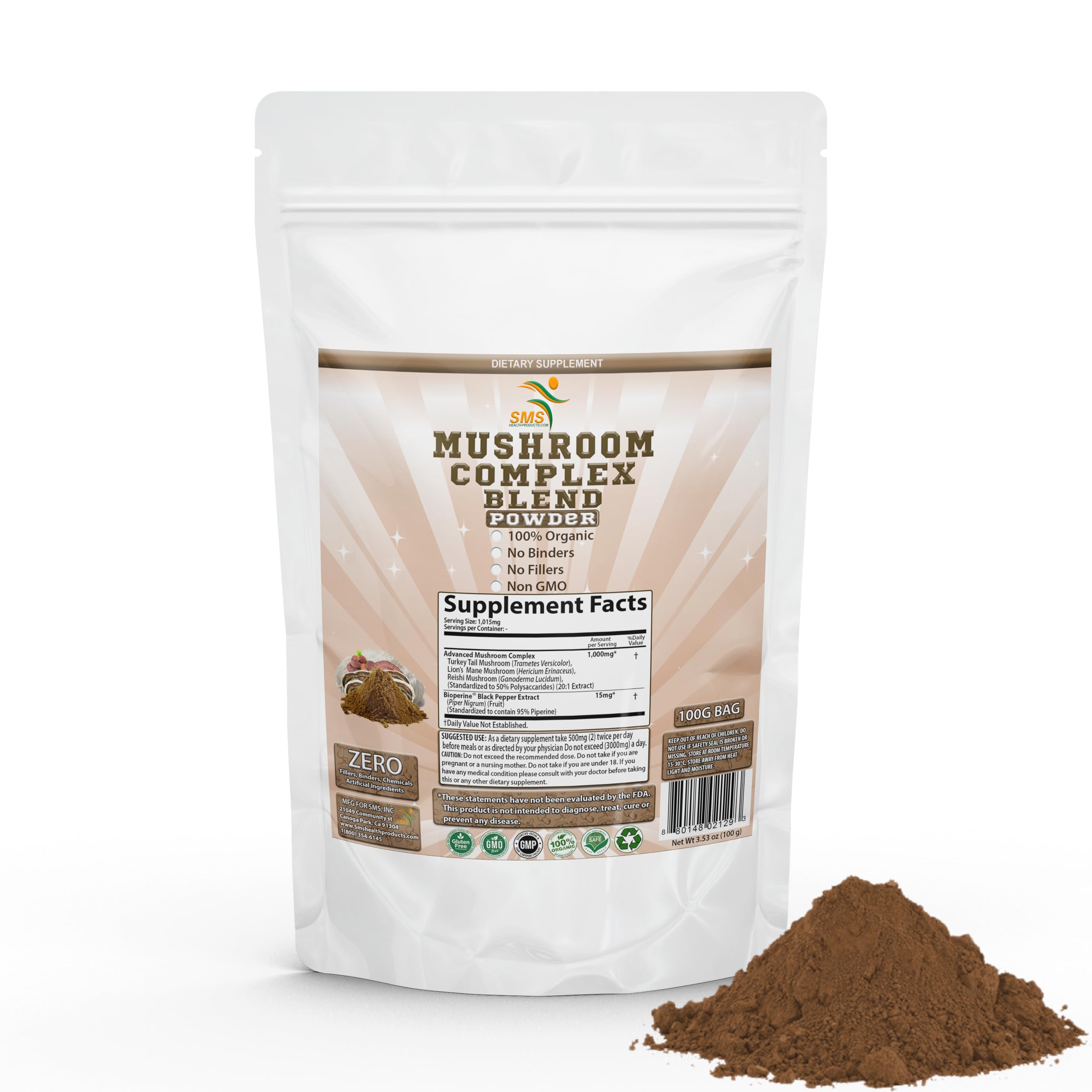 Mushroom complex blend for immunity