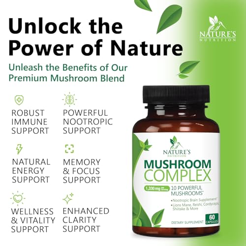 Mushroom Complex capsules for vitality