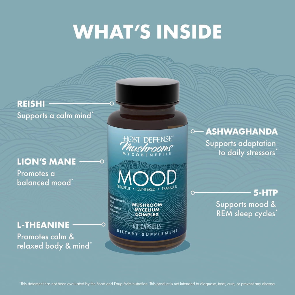 Mushroom complex for emotional balance