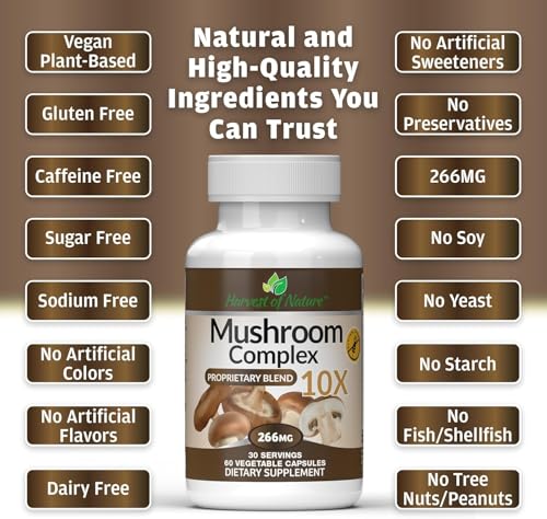 Mushroom complex for energy boost