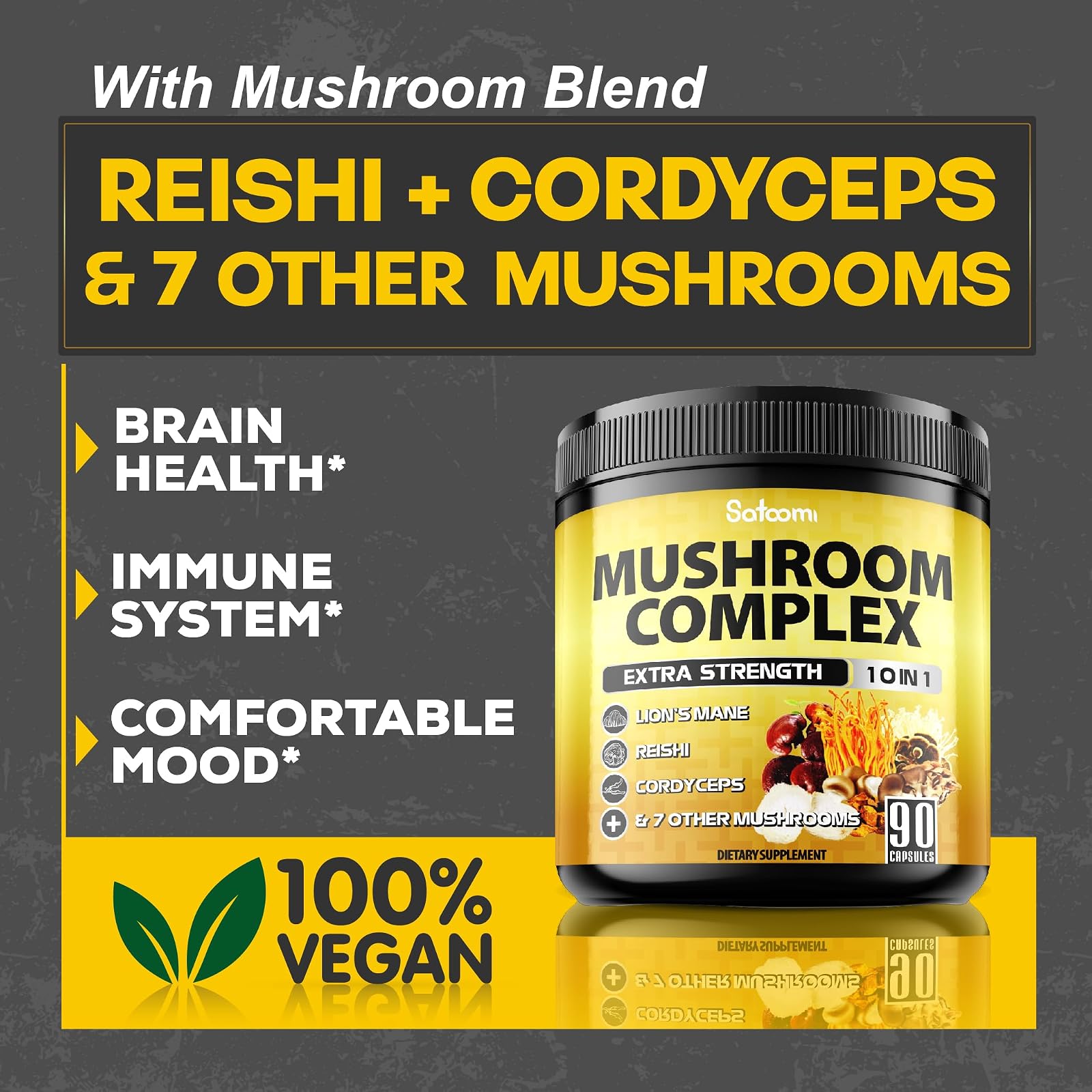 Mushroom complex for enhanced energy