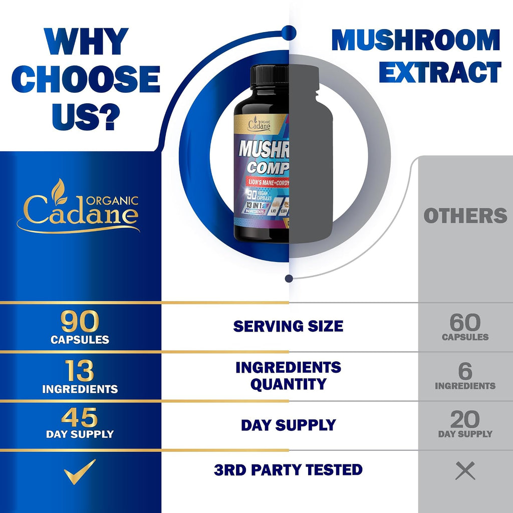 Mushroom complex for enhanced mental clarity